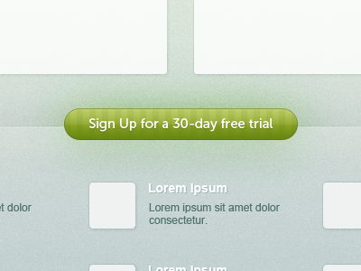 Trial Sign Up button by Bryan Cinman on Dribbble