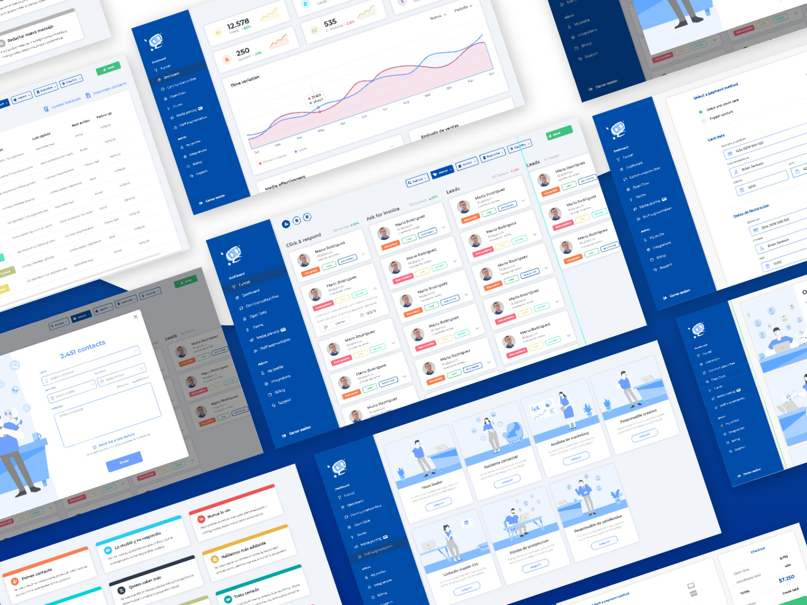 New CRM - Desktop UI by Wulpers on Dribbble
