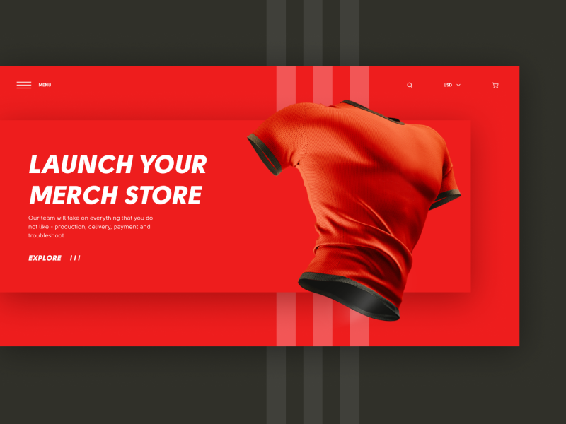 Merch store Concept by Masha Cherepnova on Dribbble