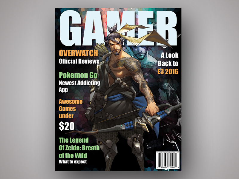 Gamer Magazine Cover by Wilda Marie on Dribbble