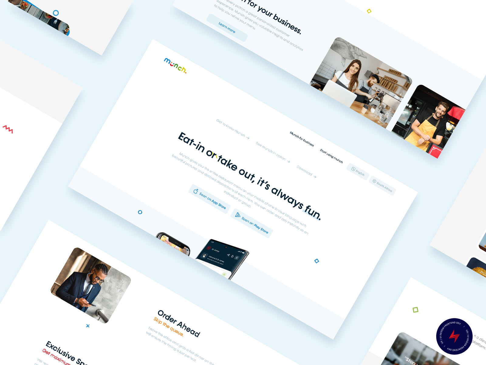 Munch Web - 2 by Léan Fourie on Dribbble