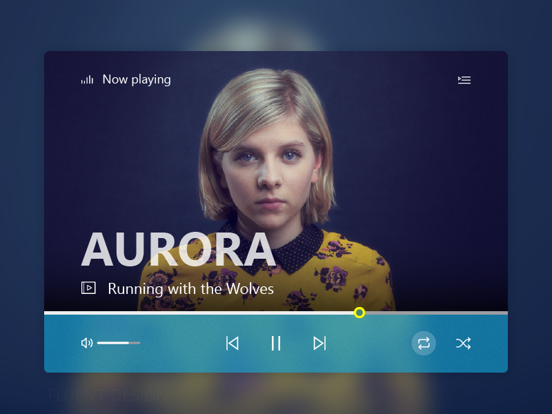 Modern Music Player UI by Arun Sajeev on Dribbble