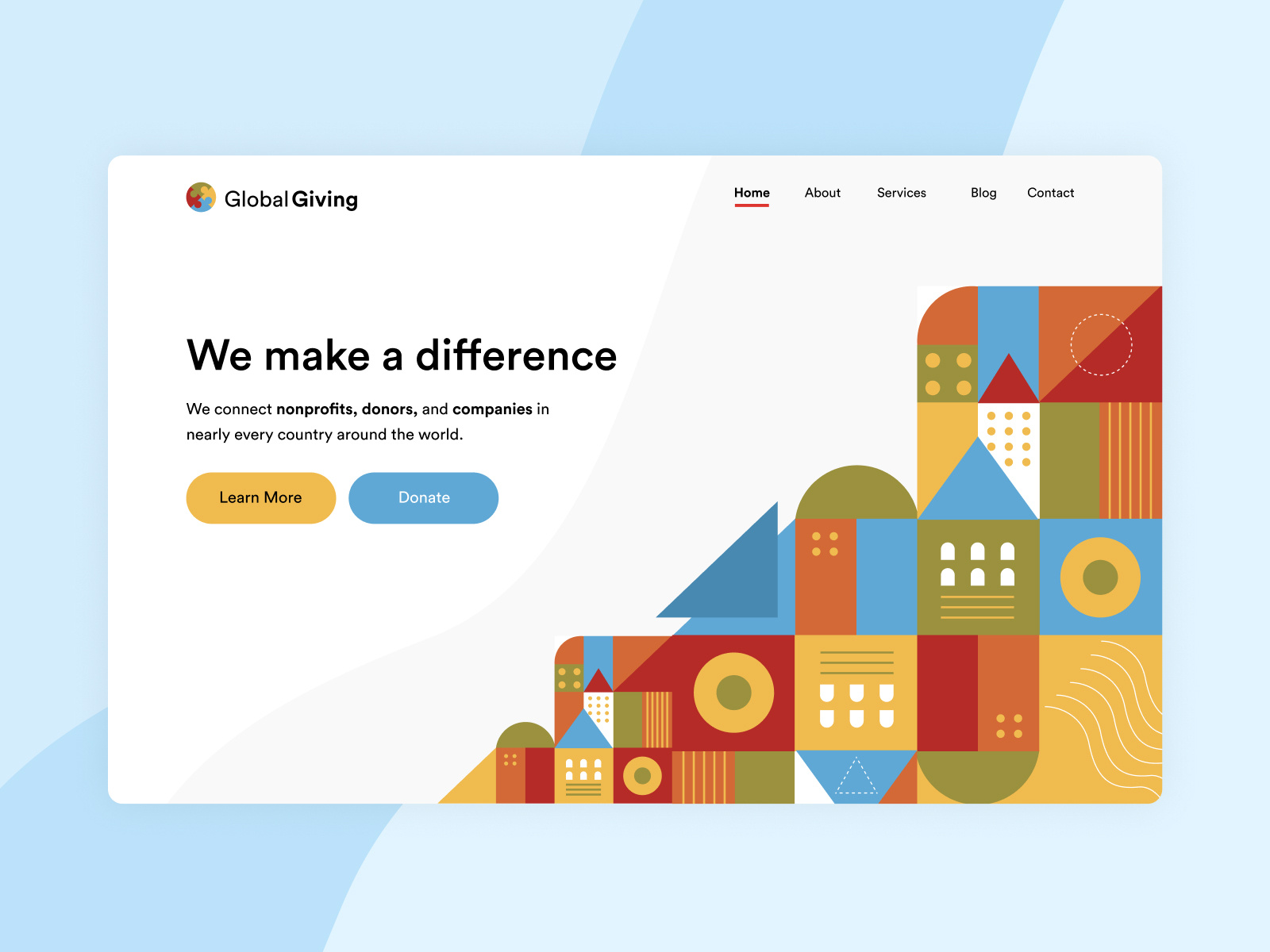 Global Giving NGO - Visual Design Exploration by Faustino Gaitan on ...