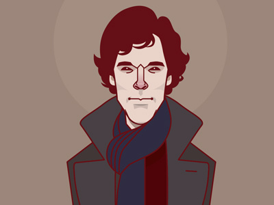 Sherlock illustration by david flanagan on Dribbble