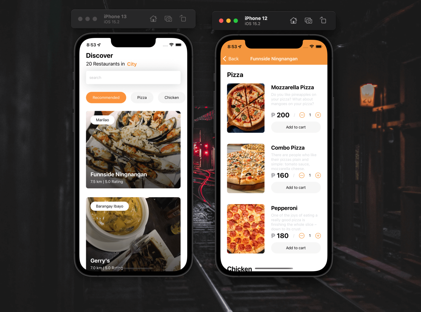 Restaurant Finder Mobile app by Paul Lorenz Buscano on Dribbble