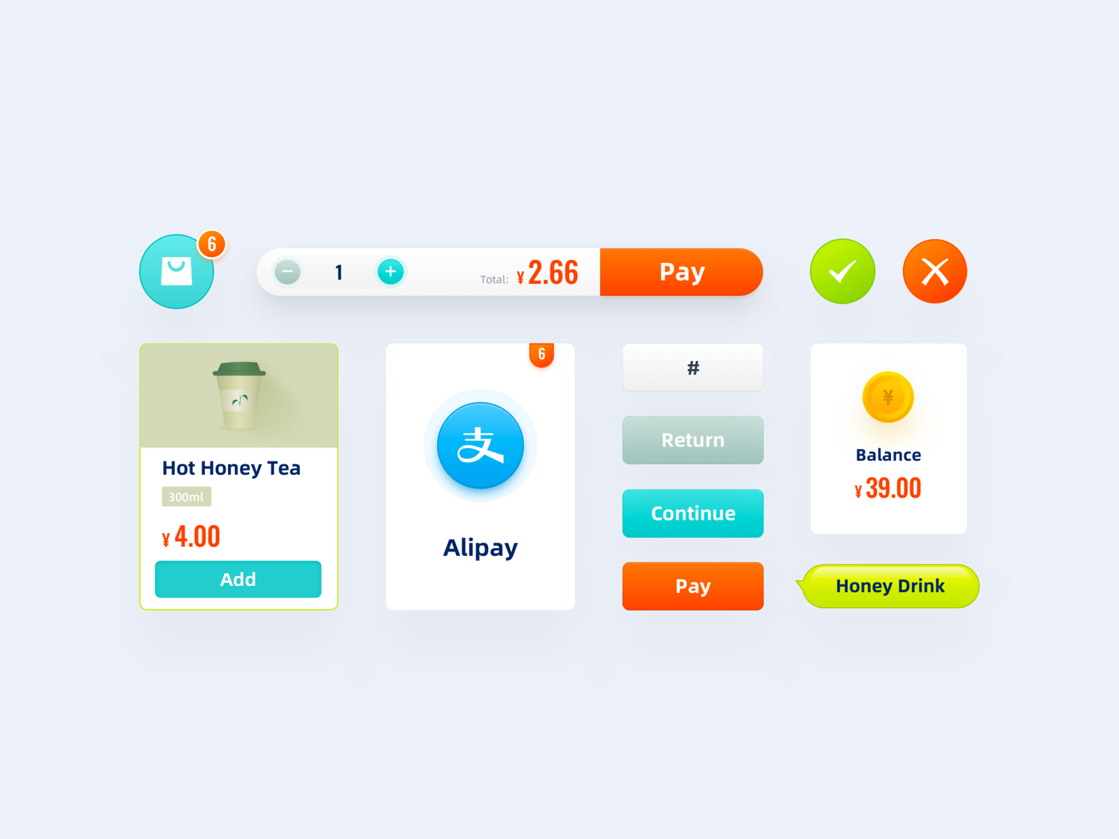Beverage Machine UI Kit by zklm0000 on Dribbble