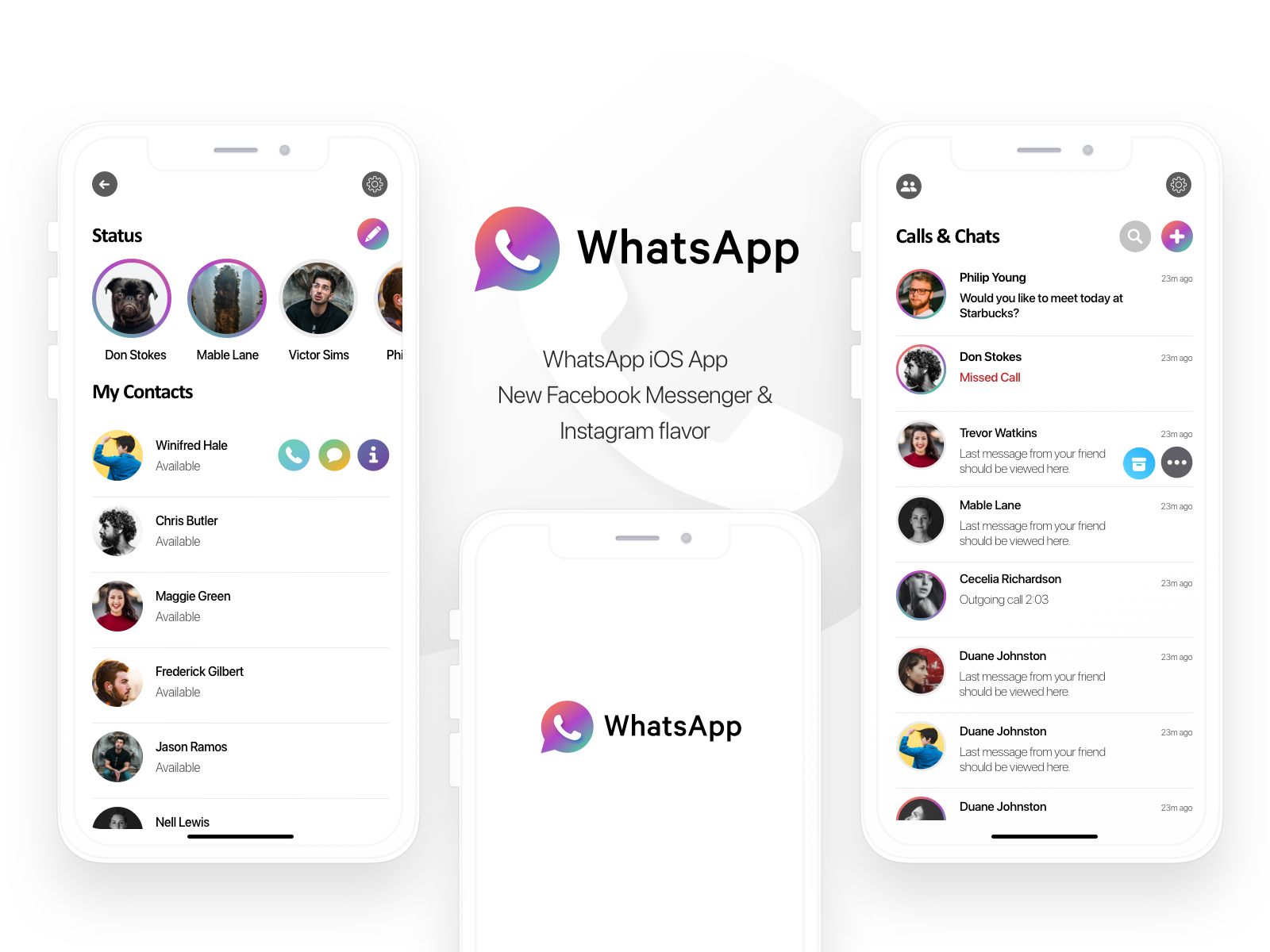New WhatsApp iOS app revamping by Waleed Saed on Dribbble