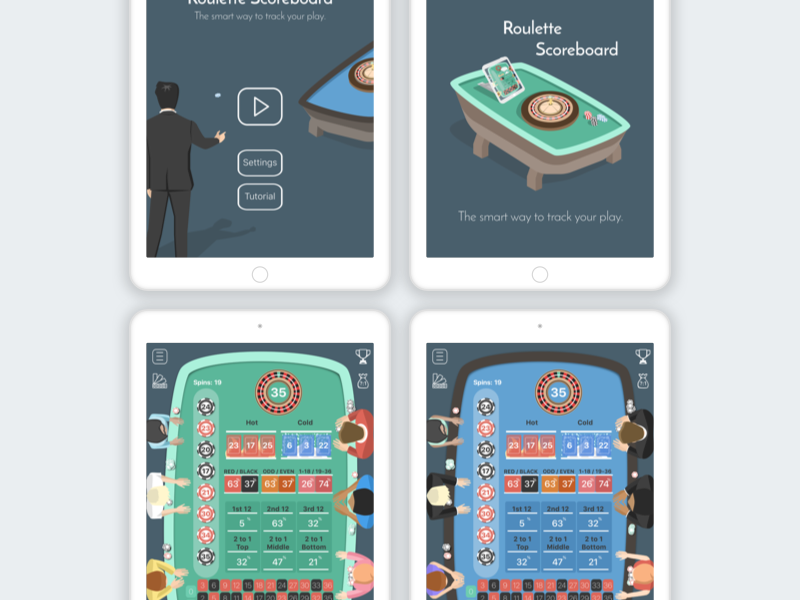 Roulette Scoreboard UI by Callum Smith on Dribbble