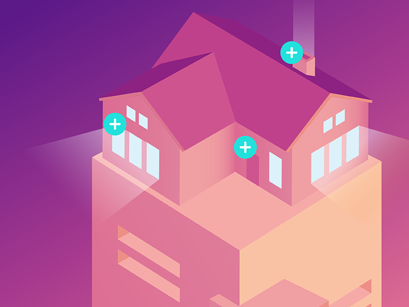 Home Security illustration by AlexAmesqu Design on Dribbble