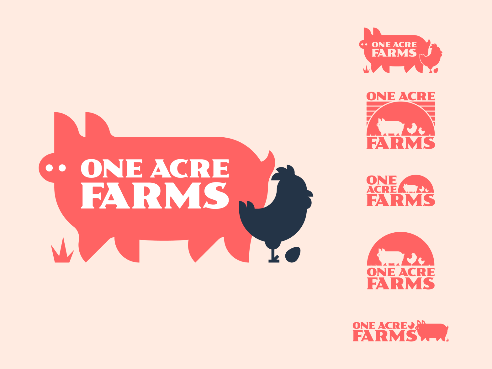 One Acre Farms Logo by TJ Nieset on Dribbble