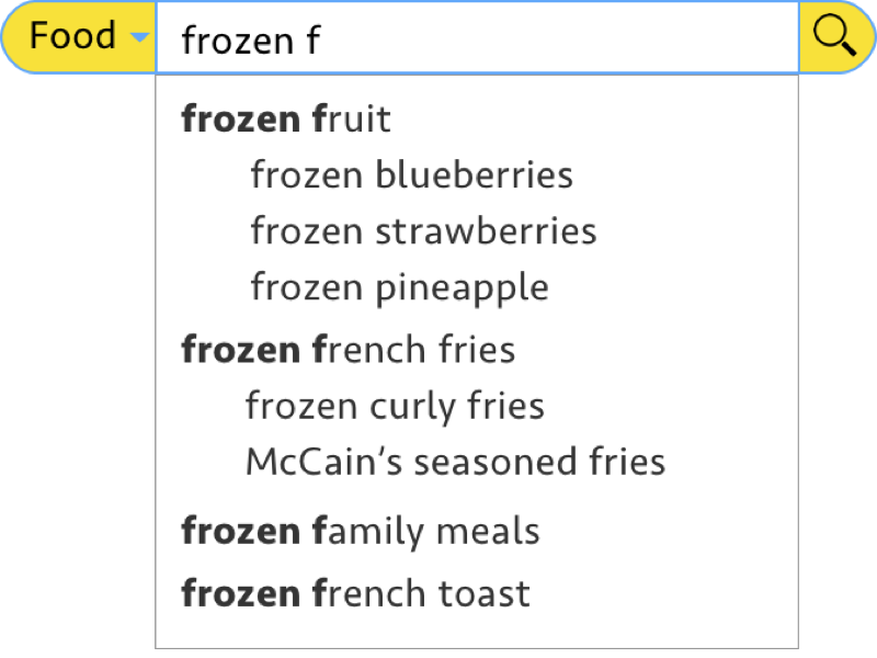 Search Bar With Autocomplete by W. Bryan Jacobs on Dribbble