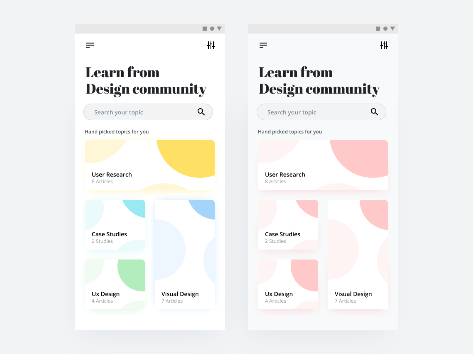 Article App - Rebound Shot by Chintan Chavda on Dribbble