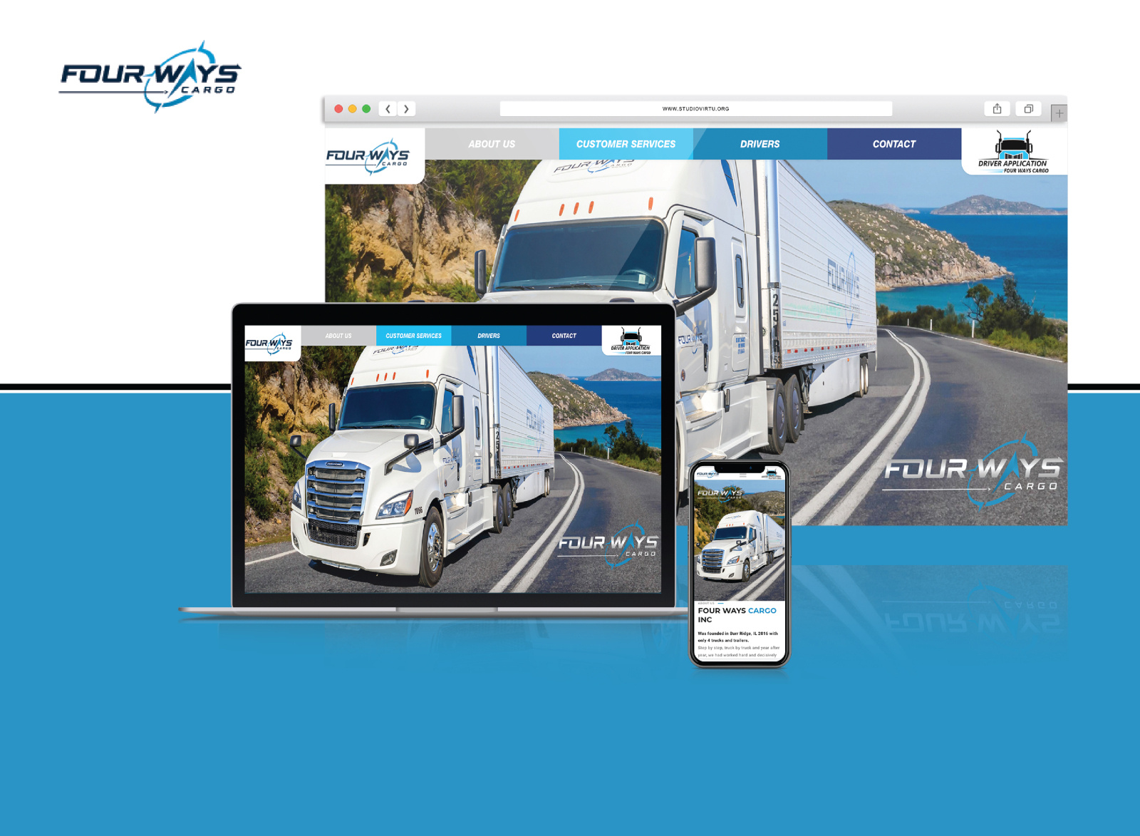 Web Design & Development - FourWaysCargo.com | Website by Rosana Rosi ...
