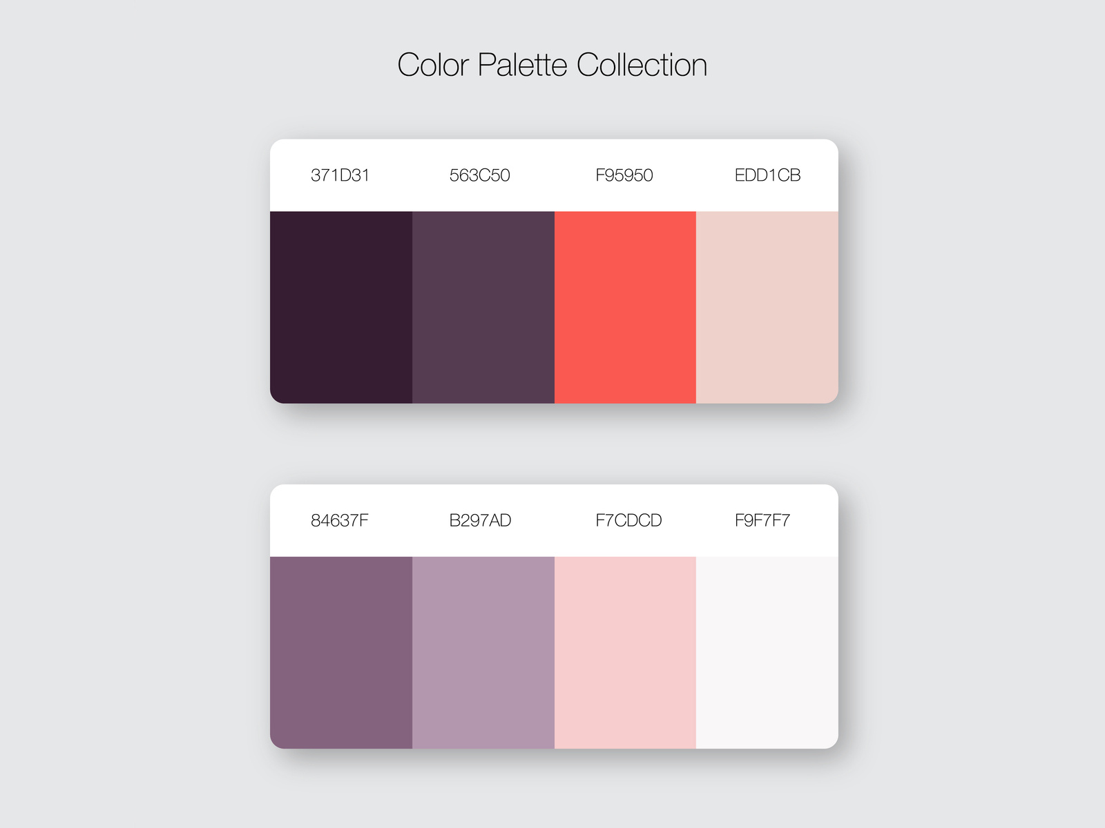 Color Palette Collection by Rita Savenkova on Dribbble