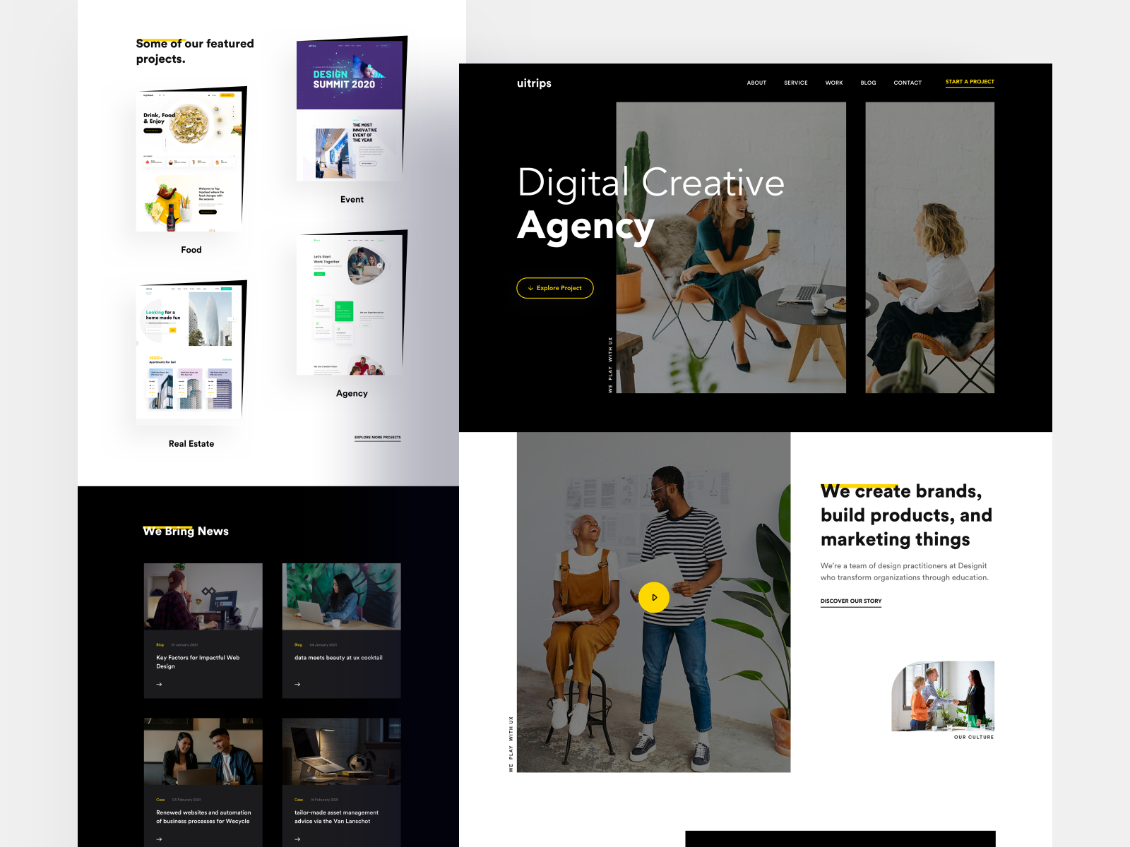 Digital Agency by Shah Alam on Dribbble