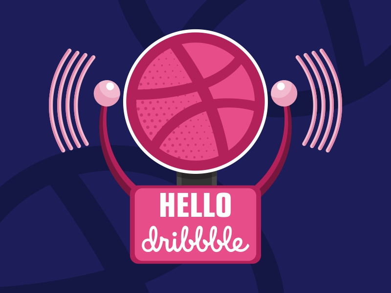 Hello Dribbble by novoseletska on Dribbble