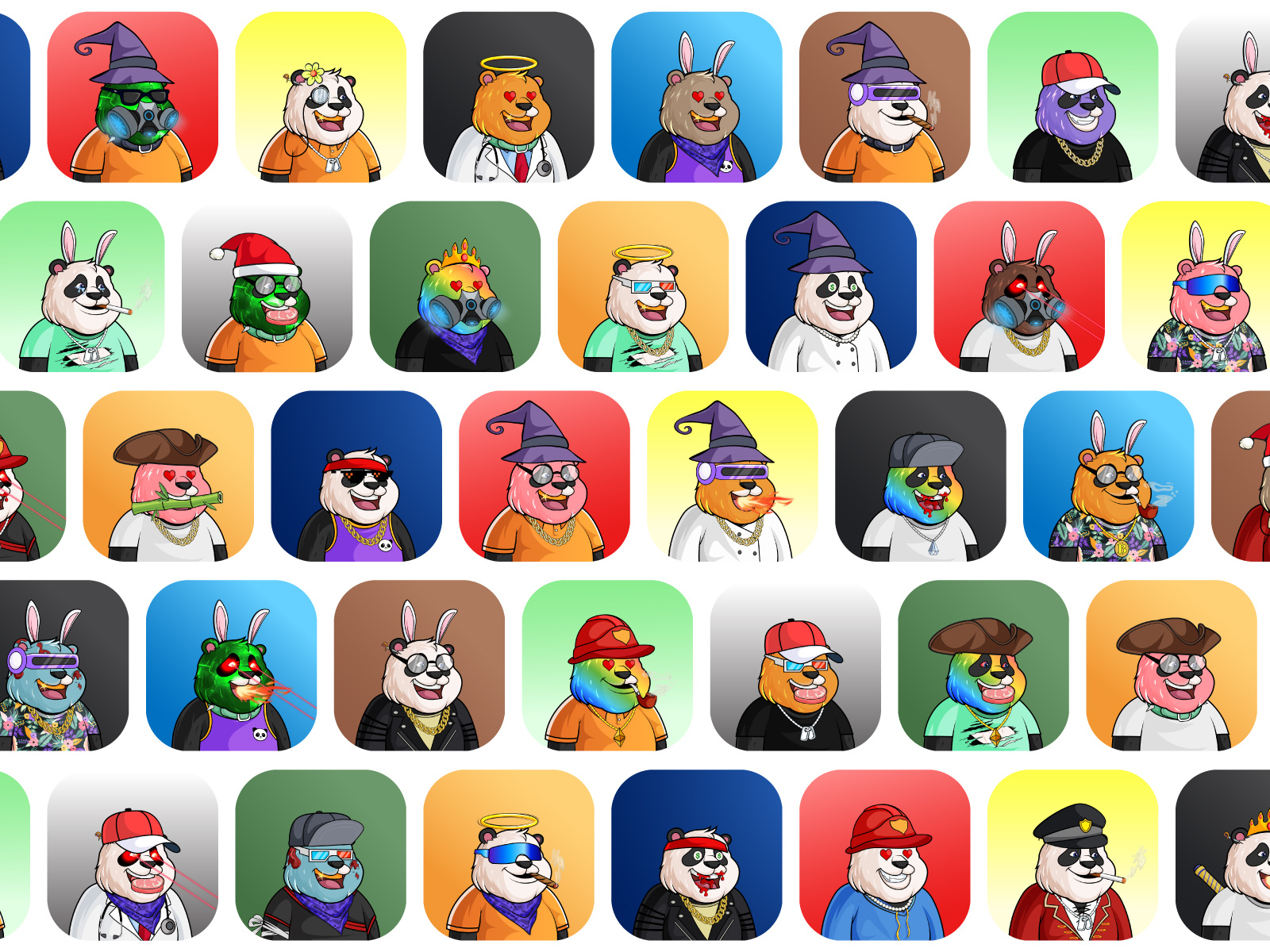 Ghaint Panda NFT Collection by Shallu Narula on Dribbble