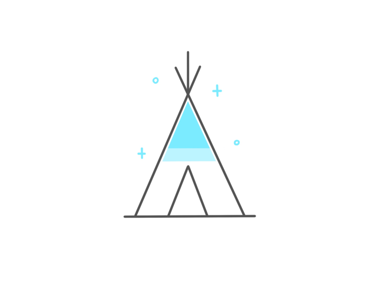 Blue Teepee by Hollie Giles on Dribbble