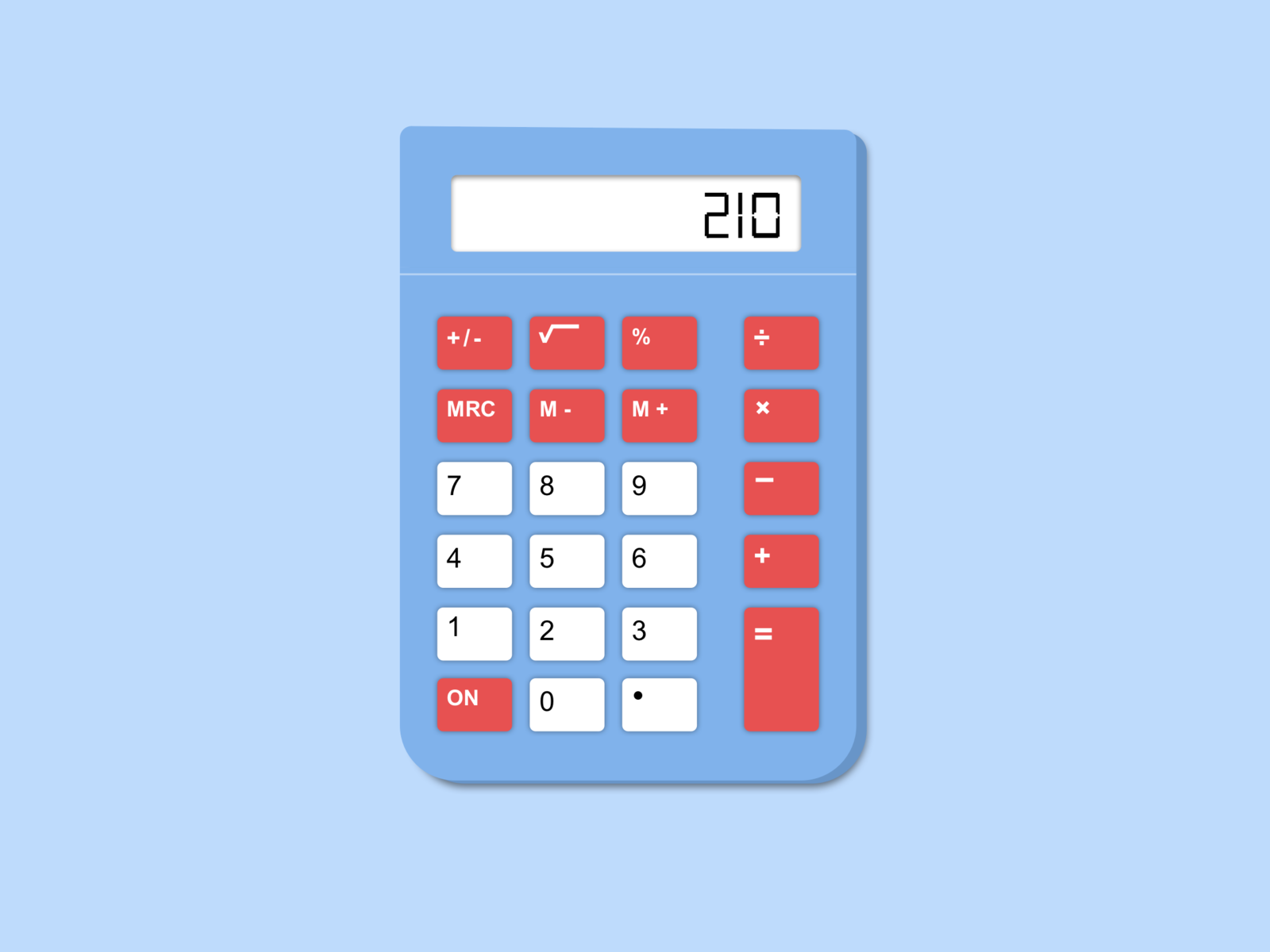 Calculator by Coren Feldman on Dribbble