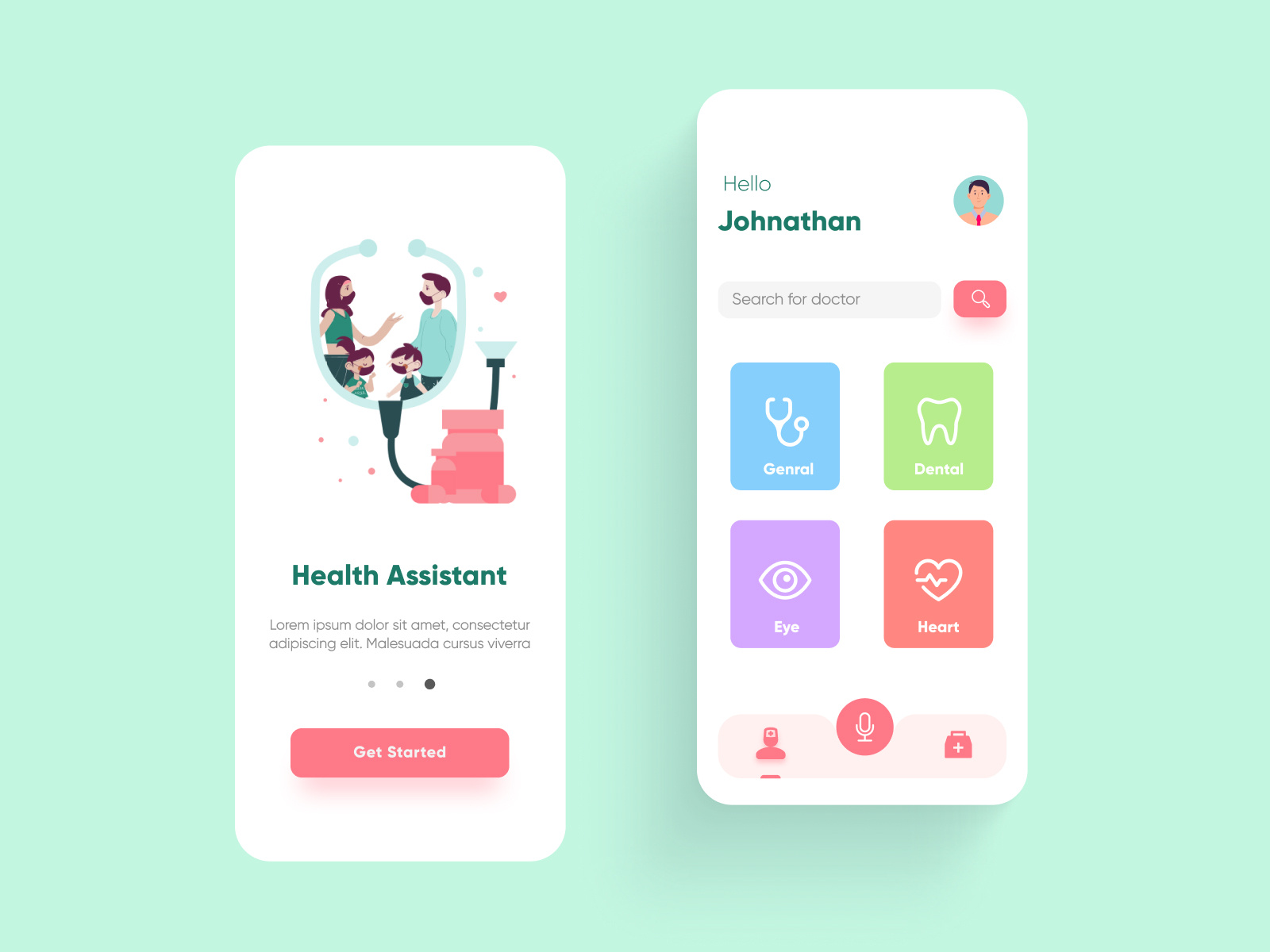 Health App by Prashanth Chary on Dribbble