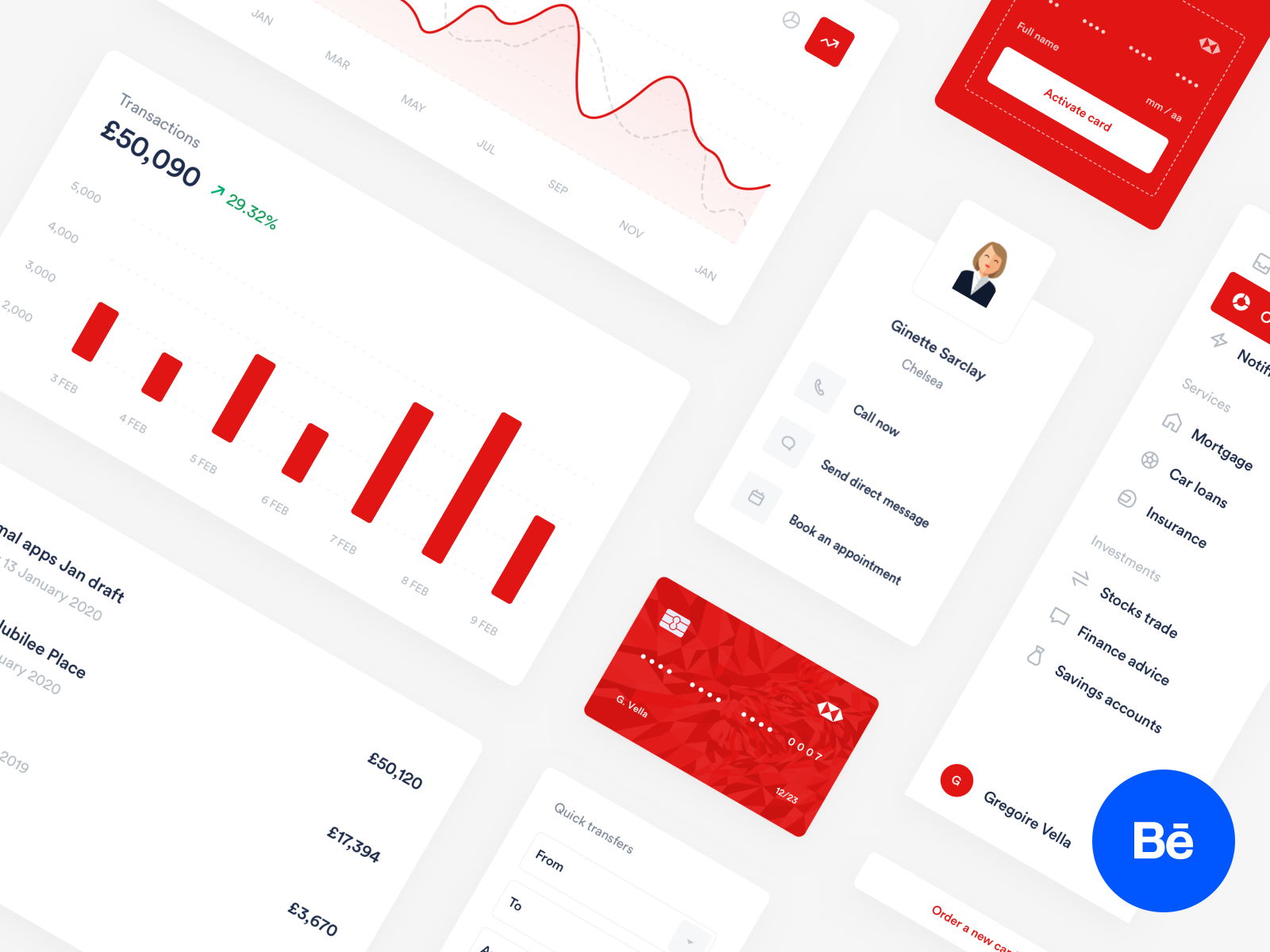HSBC concept by Gregoire Vella on Dribbble