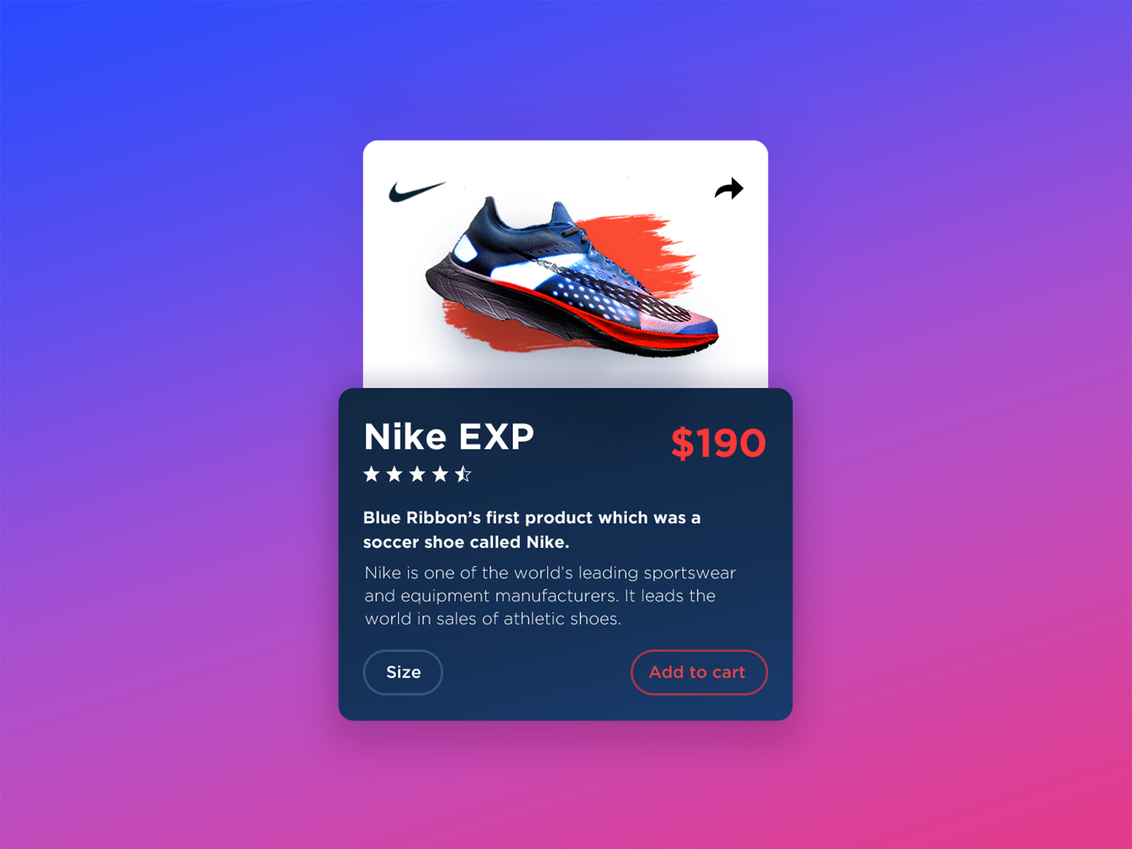 NIKE Card by veve on Dribbble