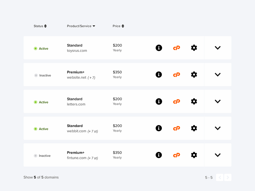Modern List UI Design by Wendy Zhou on Dribbble