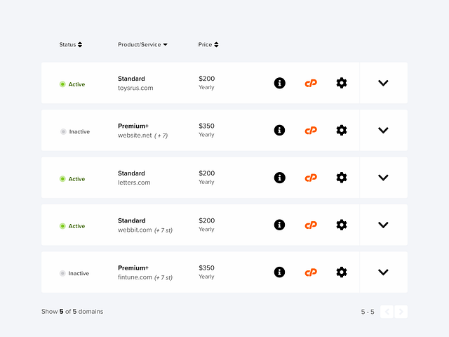 Modern List UI Design by Wendy Zhou on Dribbble