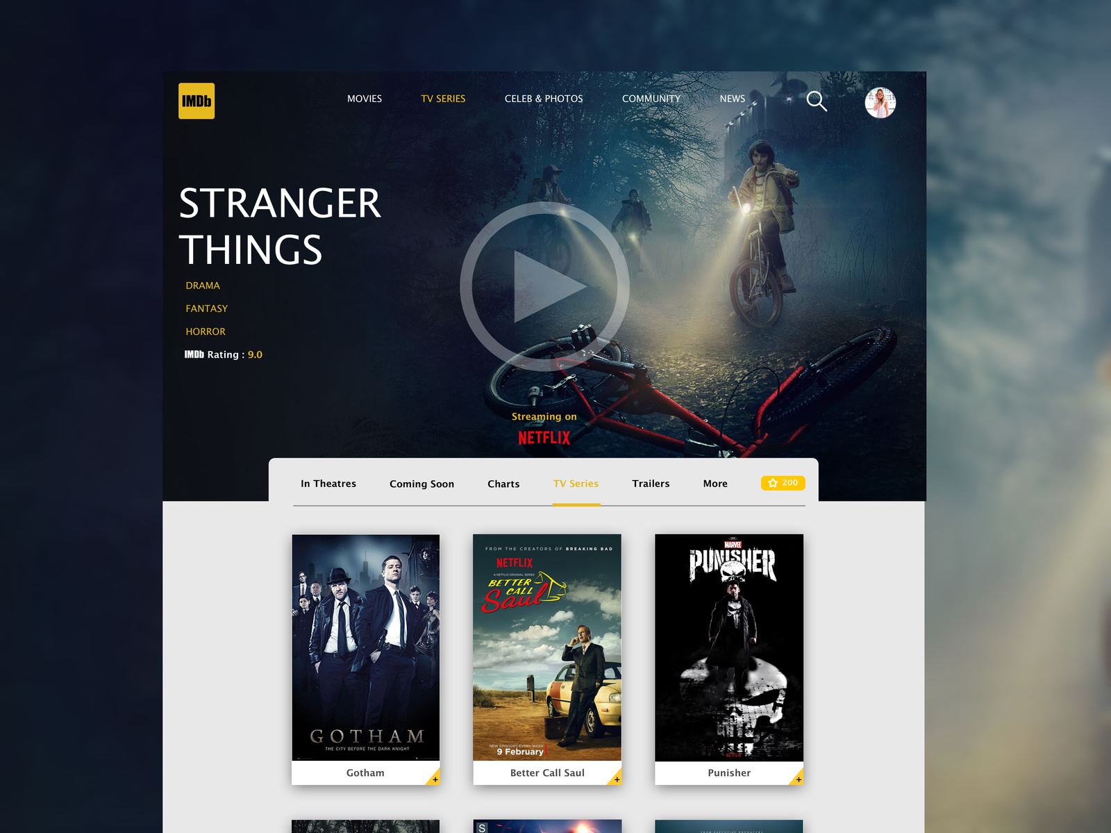 Imdb Remodel by Nishesh Jaiswal on Dribbble