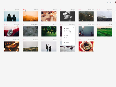 Gallery Dashboard by Smiley on Dribbble