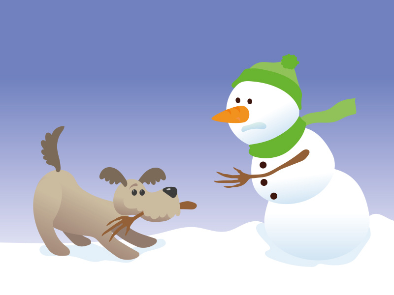 The Snowman and the Snow dog by Sarah Bibby on Dribbble