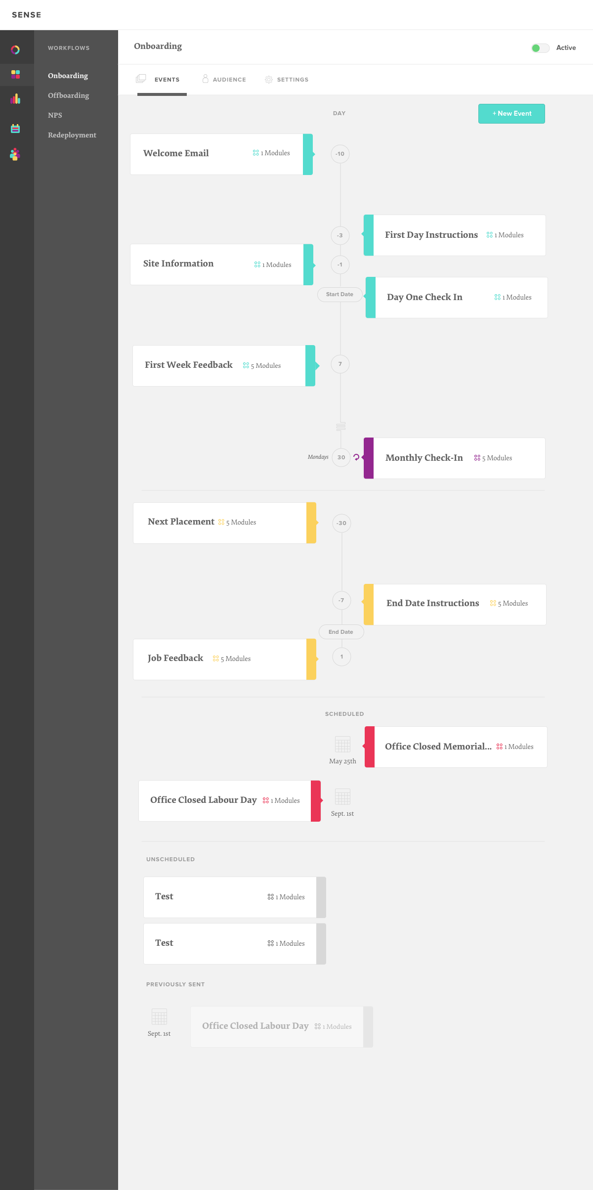 Scheduled Messages Timeline By Tegan Mierle For Sense On Dribbble