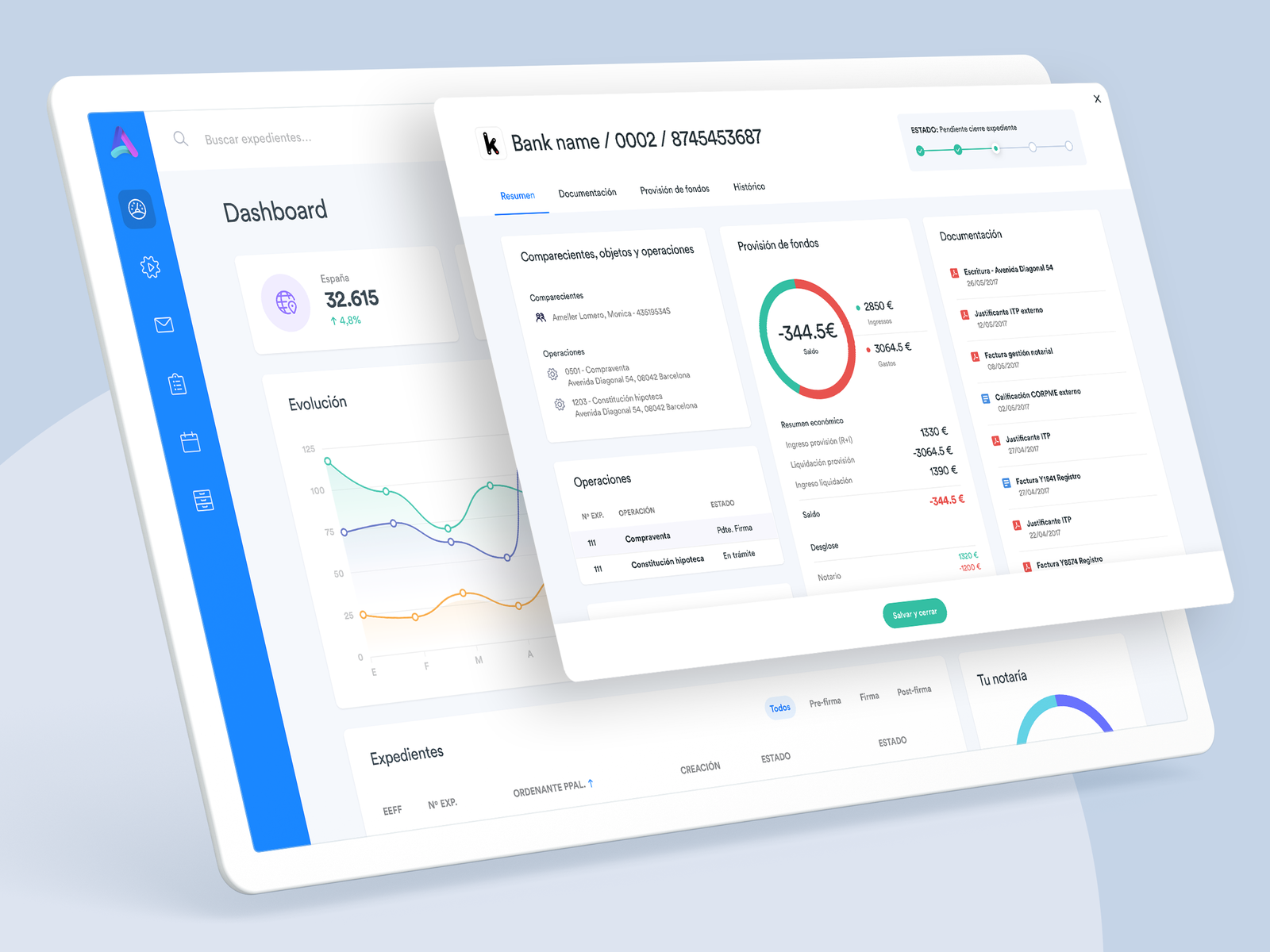 Dashboard Modal by Iban Beldarrain on Dribbble