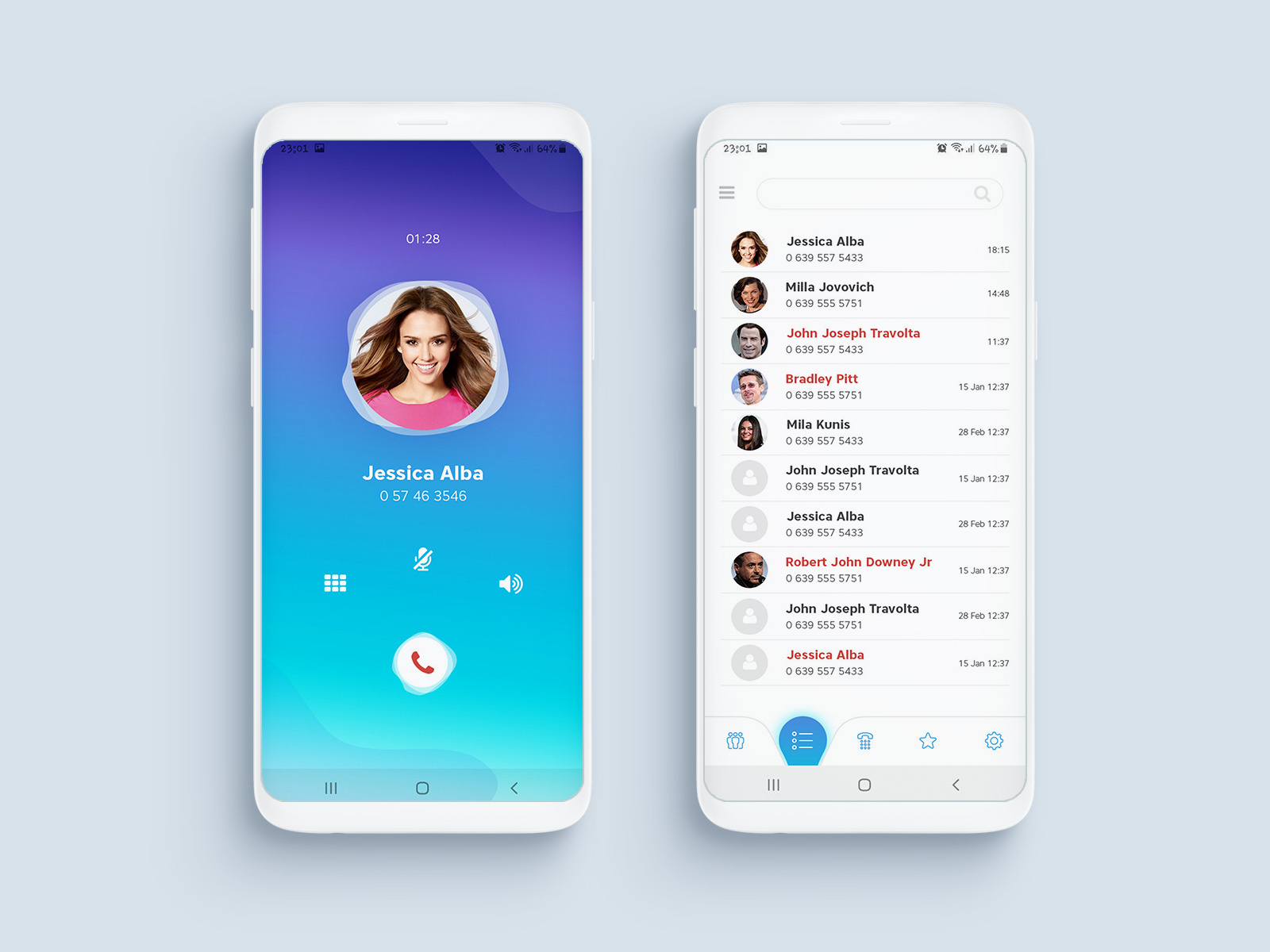 Calling App by Alexei Draganiuc on Dribbble