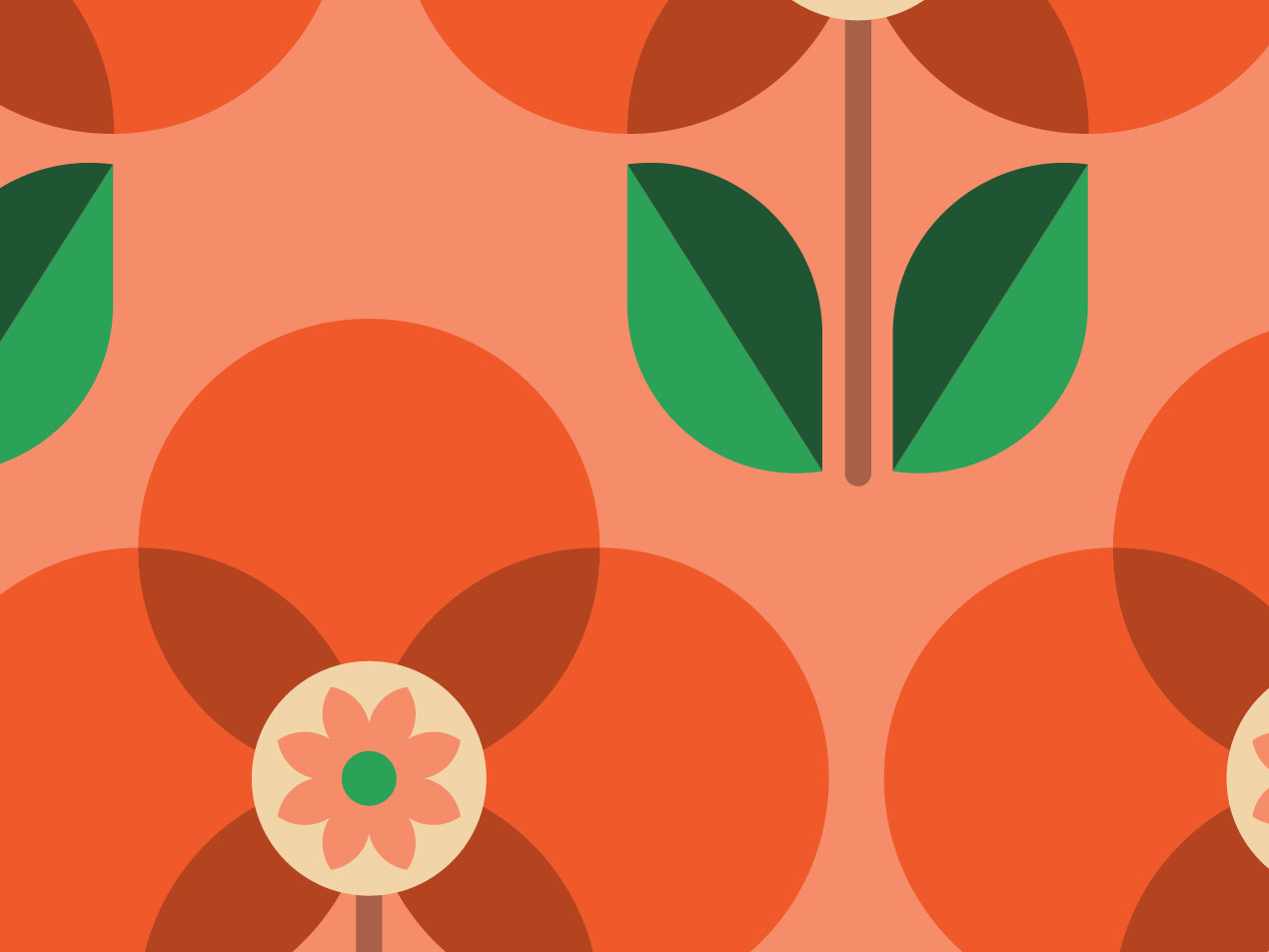 Softer Mid Mod Pattern by Andrea Engelmeyer on Dribbble