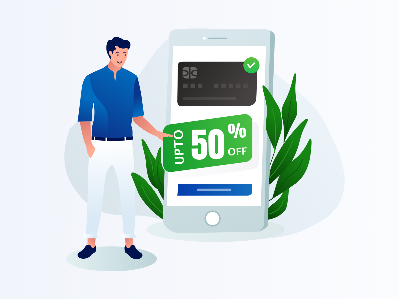 Credit Card Offer Illustration by Design Effectz on Dribbble