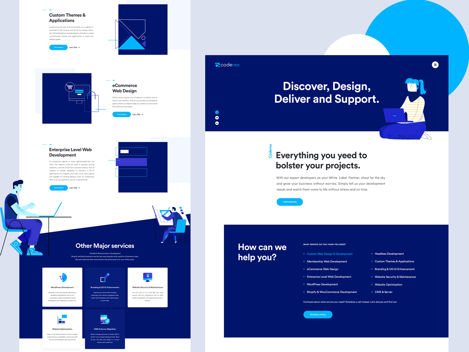 CodeRex - Services by Fahmida Bhuiyan on Dribbble