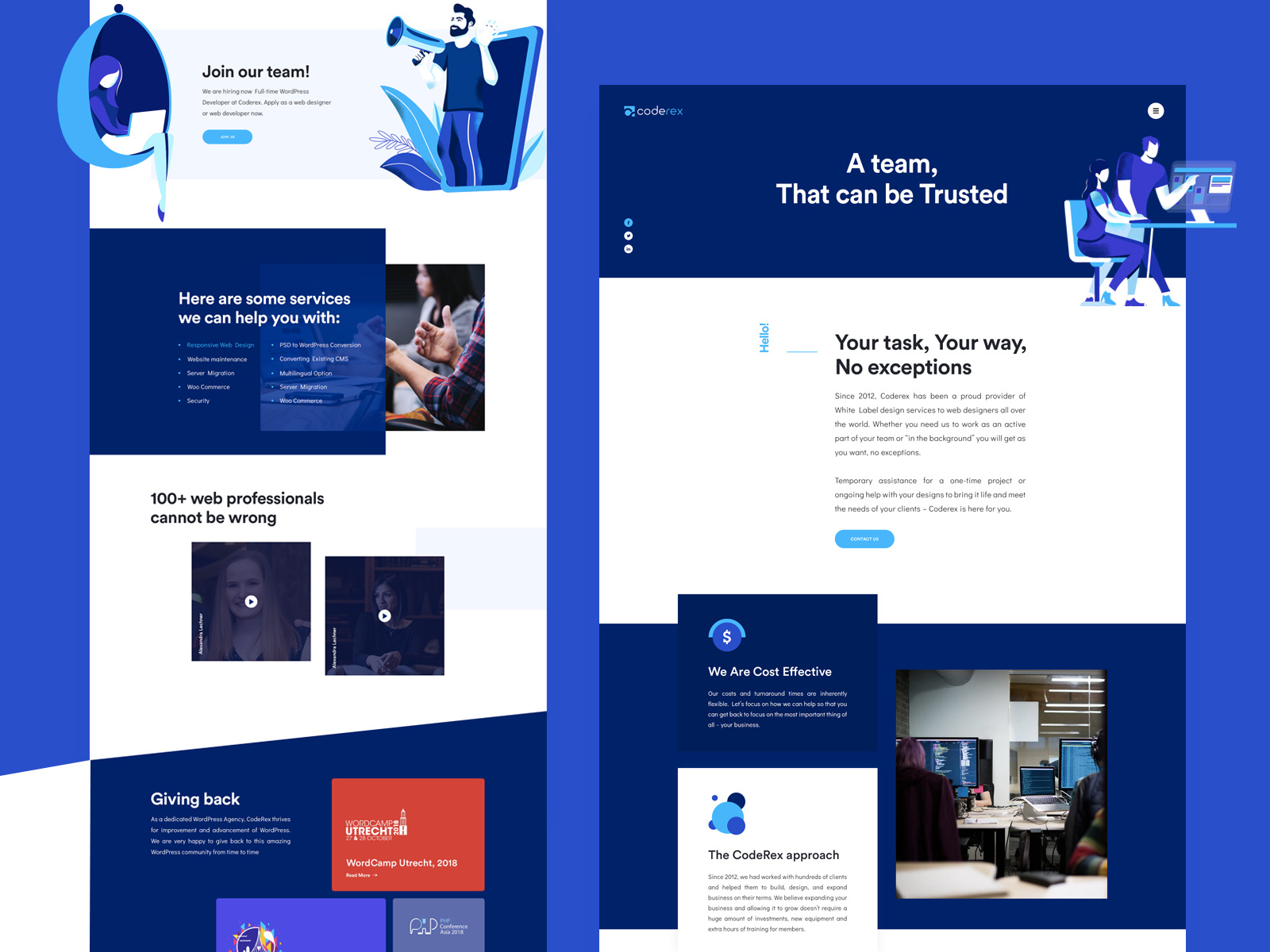 CodeRex - About Us by Fahmida Bhuiyan on Dribbble