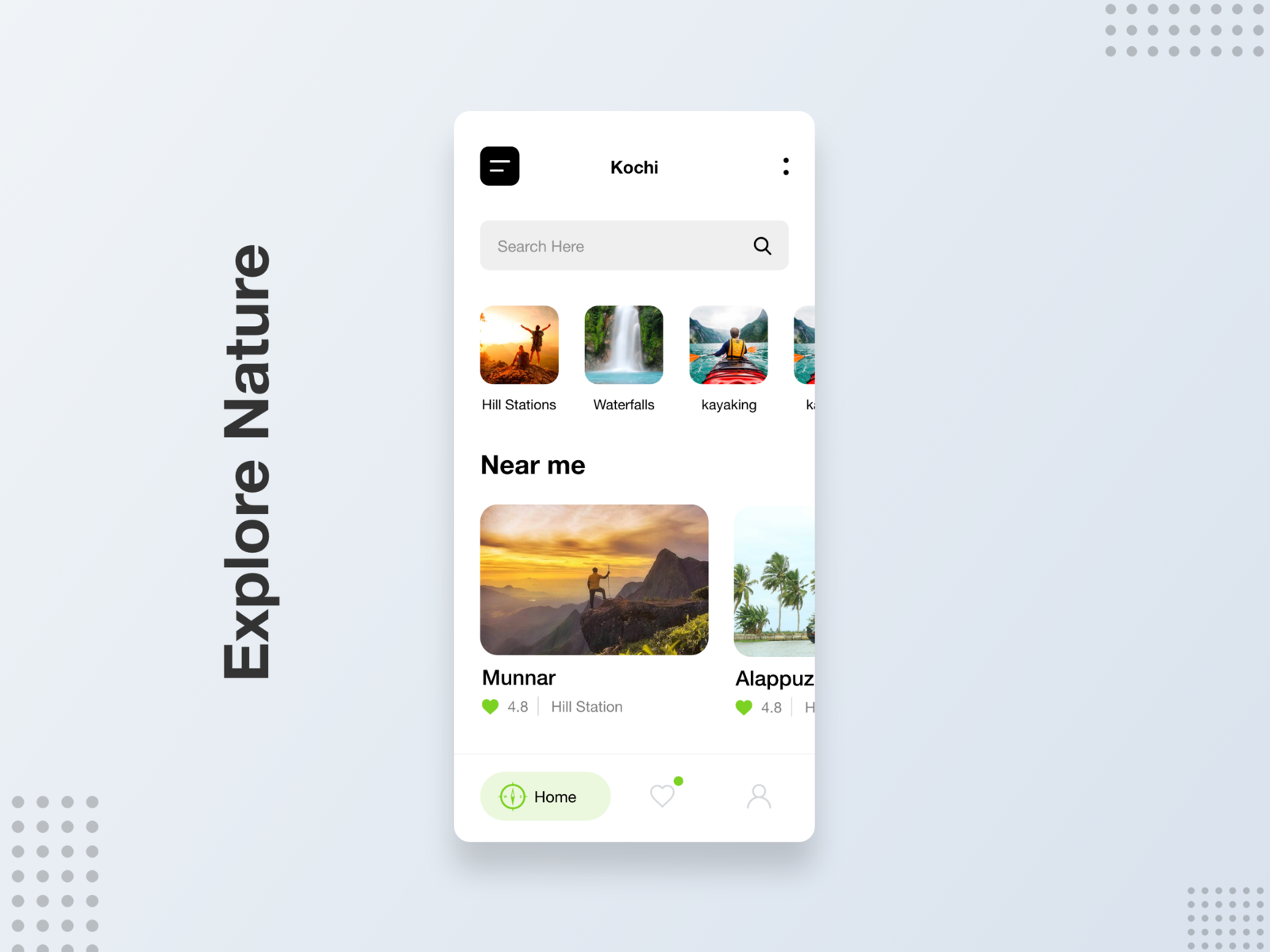 Exploration App by vinayapanicker on Dribbble