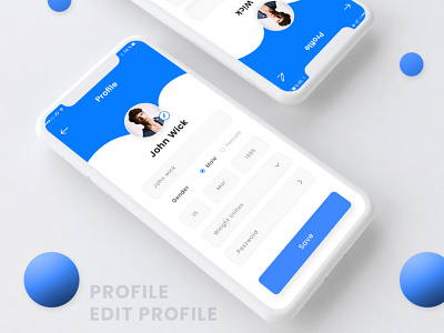 Profile & Edit Profile by Mr. Chaudhari on Dribbble
