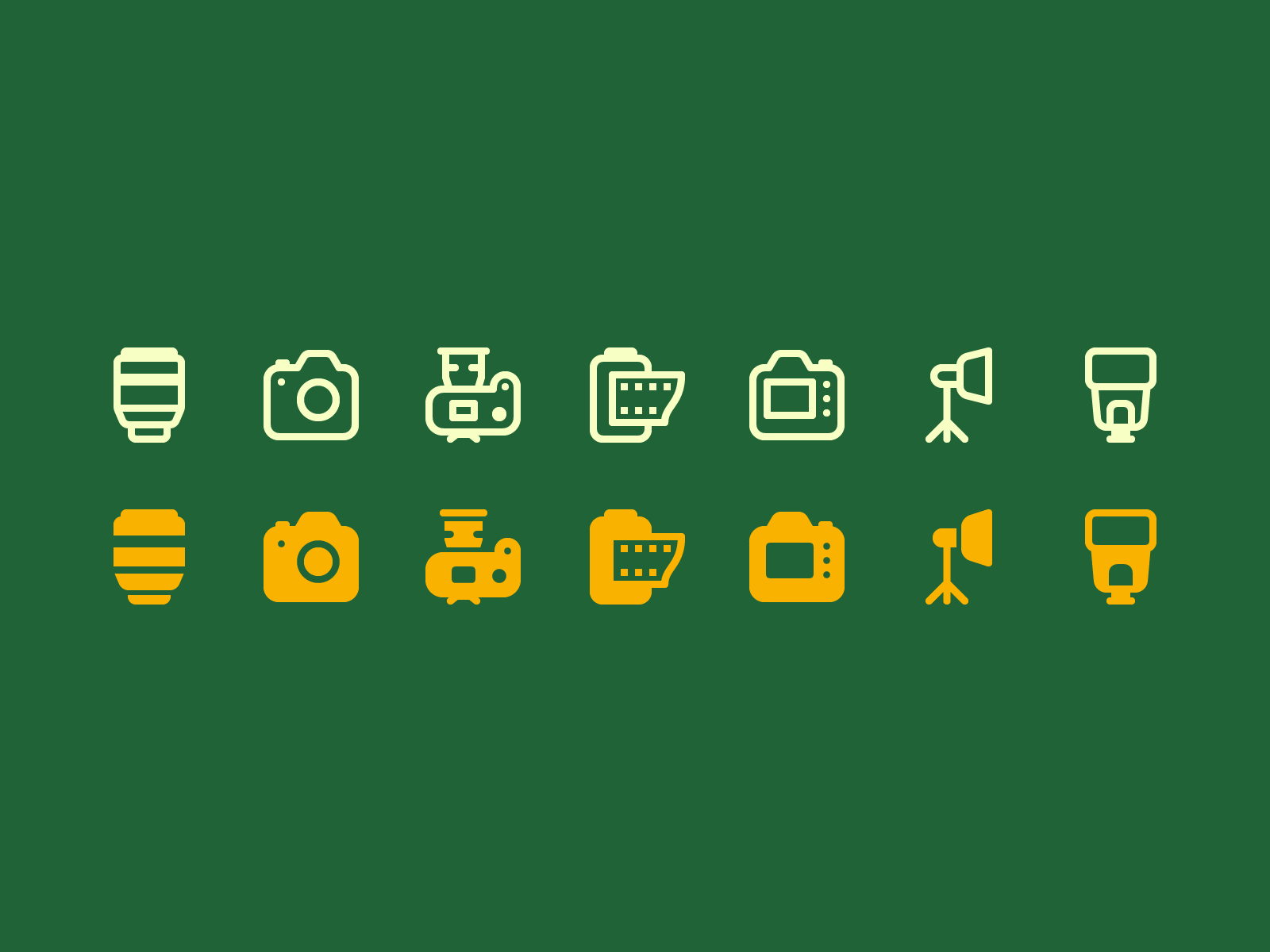 Fluent System icons: Camera and Camera Accessories by Marina Green for ...