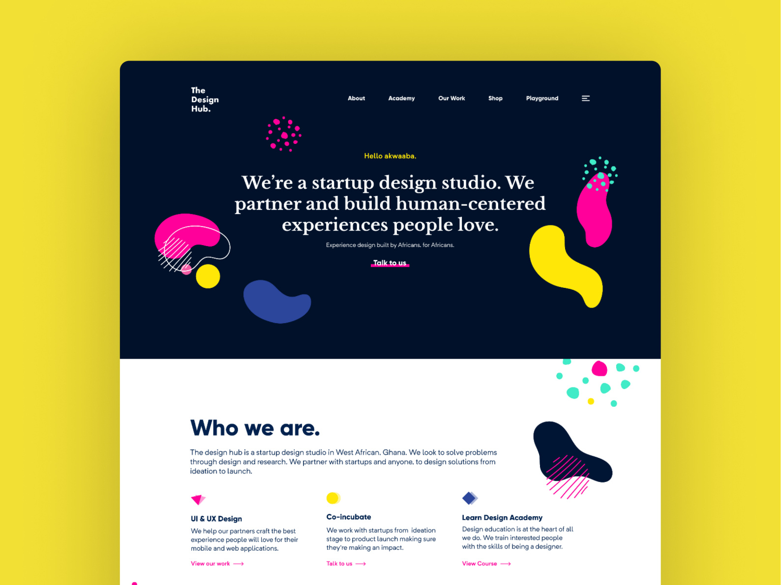 The Design Hub by James Baduor on Dribbble