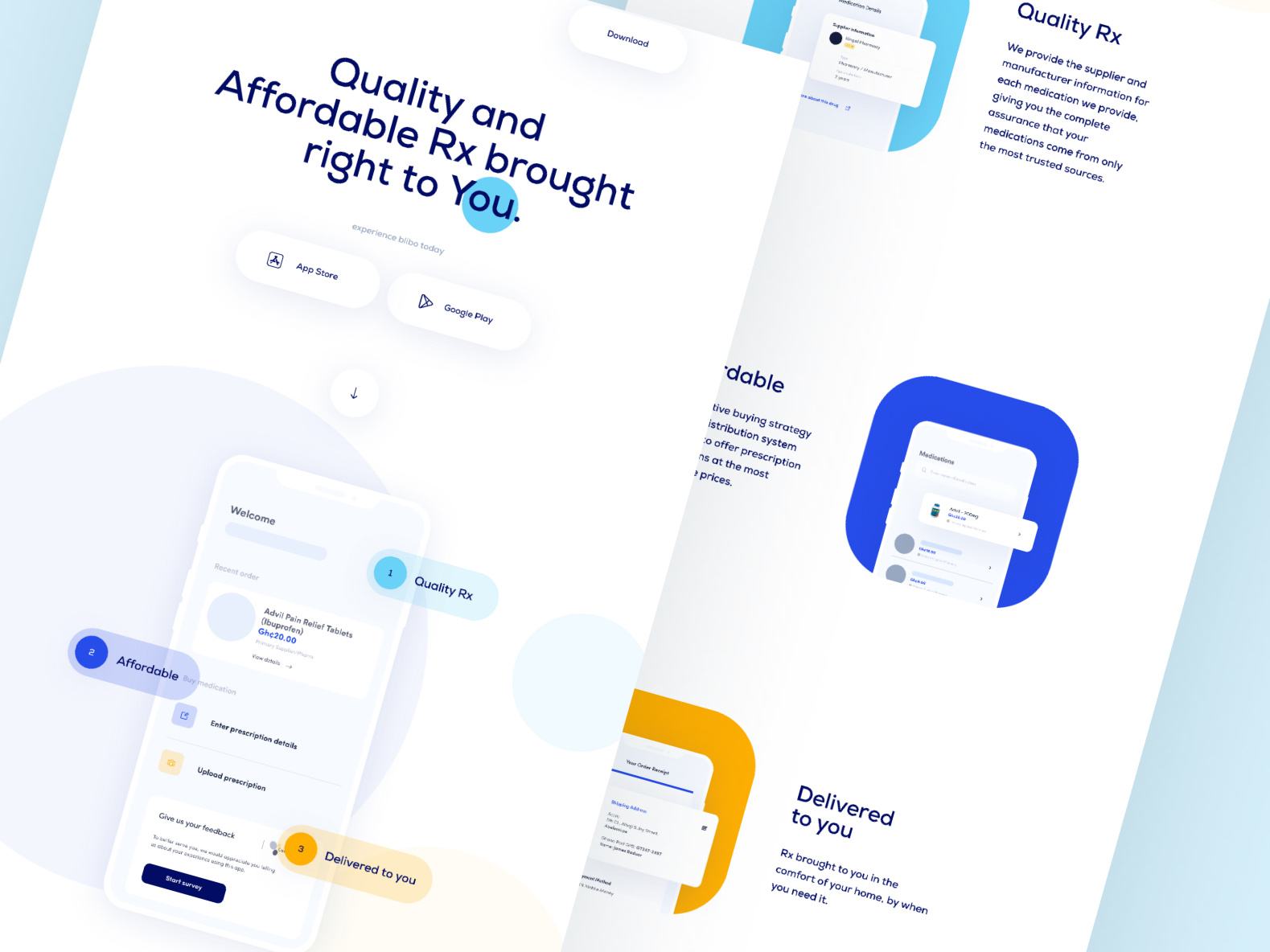 Quality and Affordable Rx brought right to You. by James Baduor on Dribbble