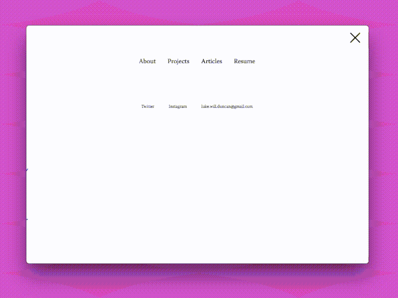 Menu Transition Effects by Luke Duncan on Dribbble