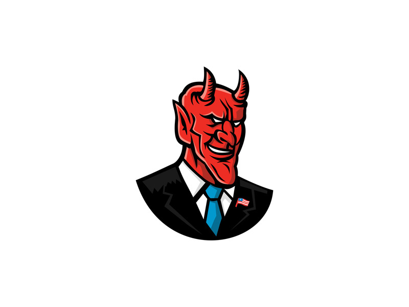 Devil Grinning Business Suit Mascot Eps10 by Aloysius Patrimonio on ...