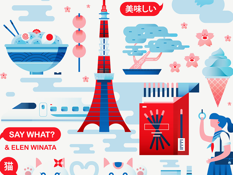 Say What? Illustrations by Elen Winata on Dribbble