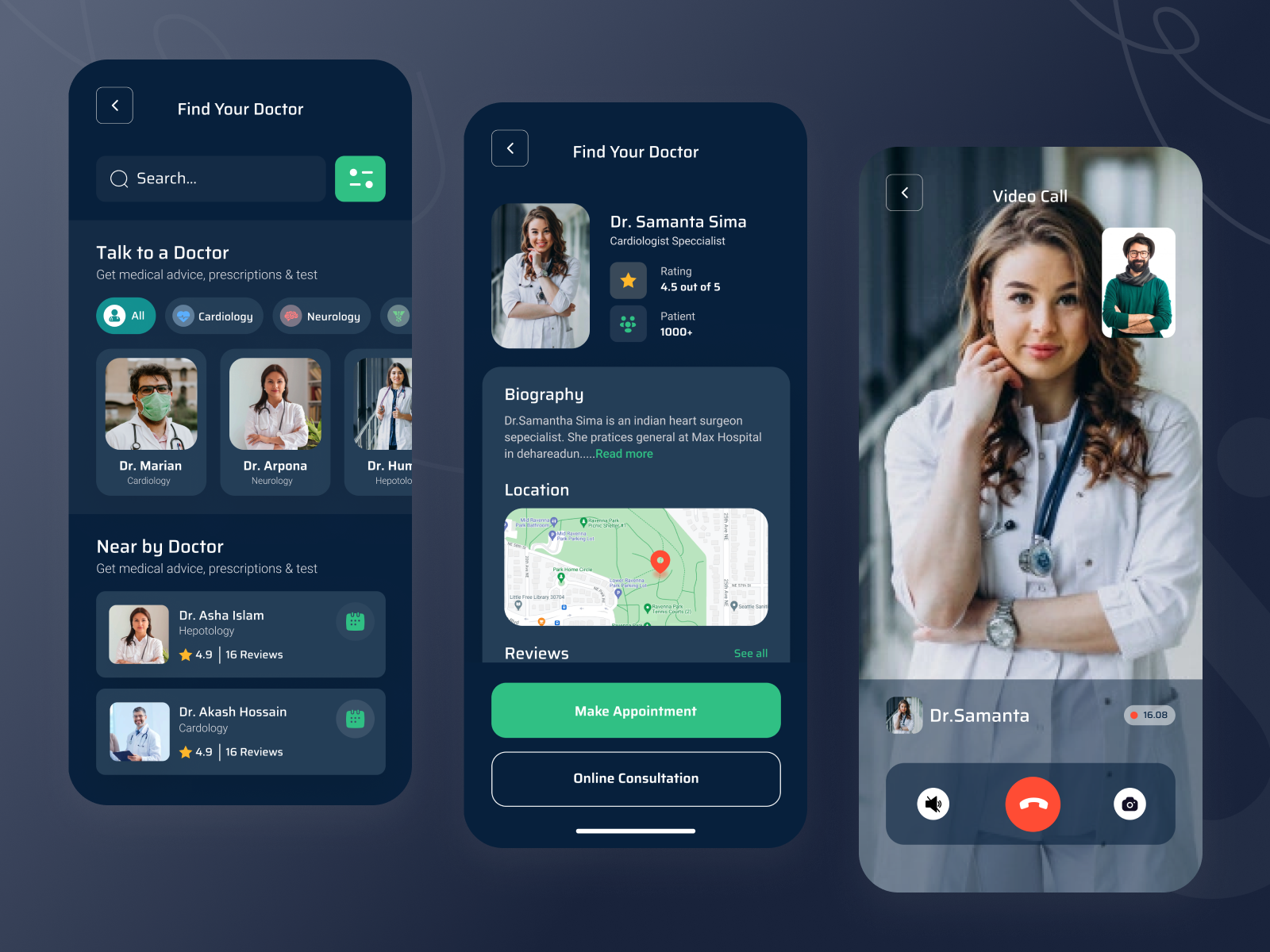Online Doctor App 👩🏽‍⚕️ by Shadhin lablu 👨🏻‍💻 on Dribbble
