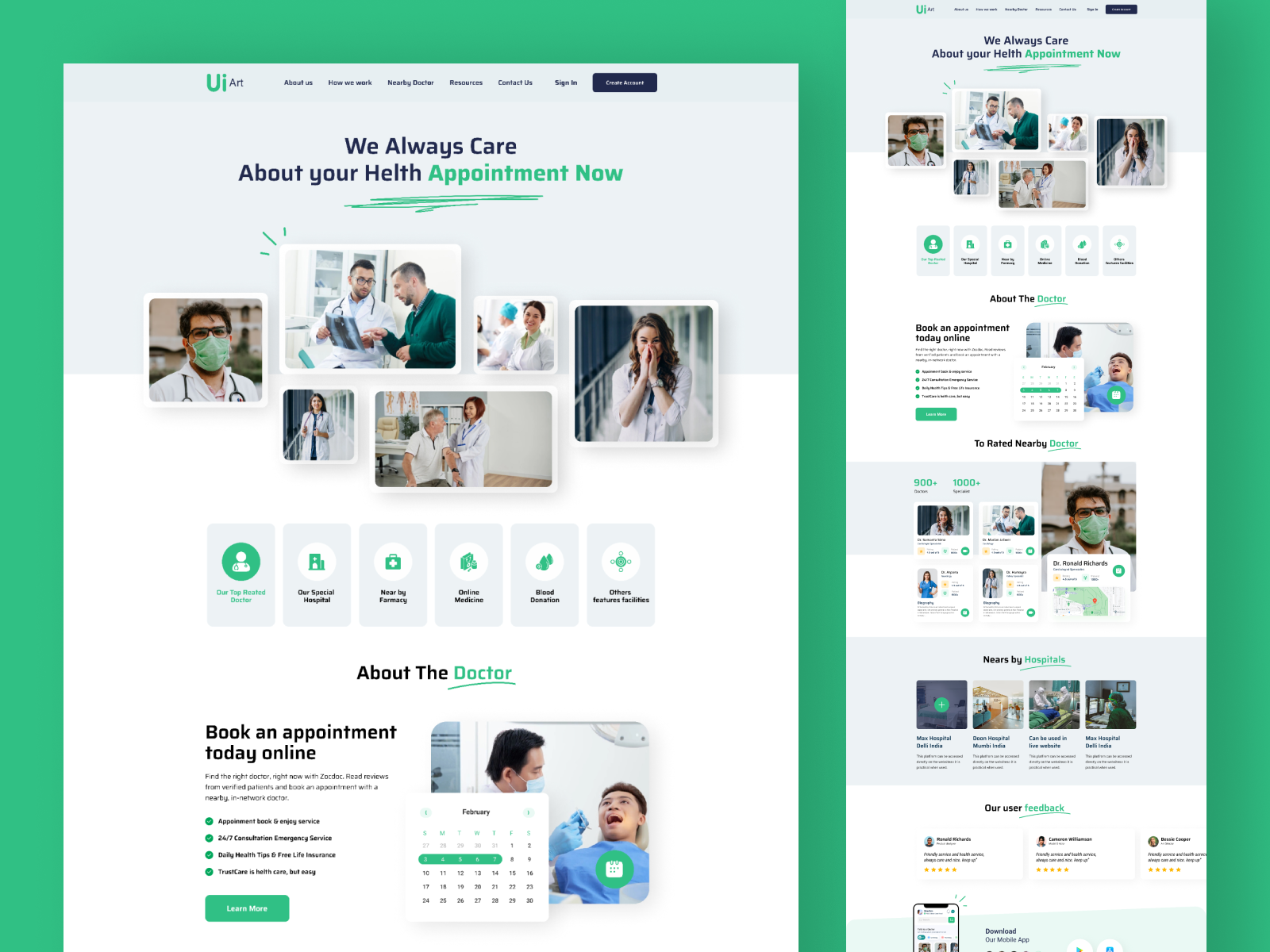 Online Doctor Website 👩🏽‍⚕️ by Shadhin lablu 👨🏻‍💻 on Dribbble