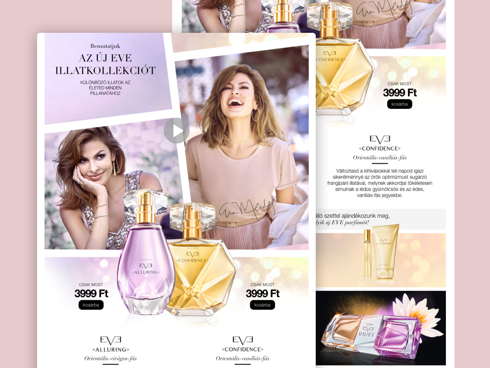 AVON landing page design by Sebestyen Illes on Dribbble