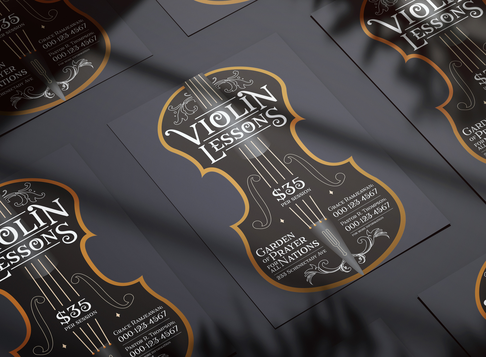 Violin Lessons Flyer Template